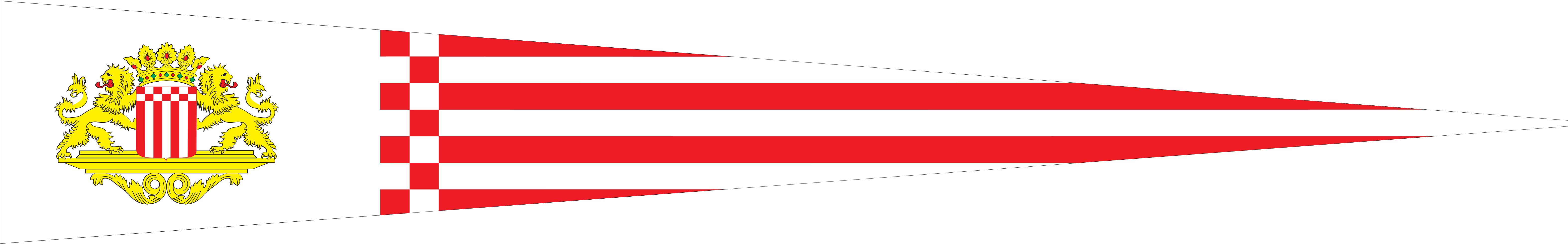 Bremen with lion crest pennant – Flaggenshop Sylt